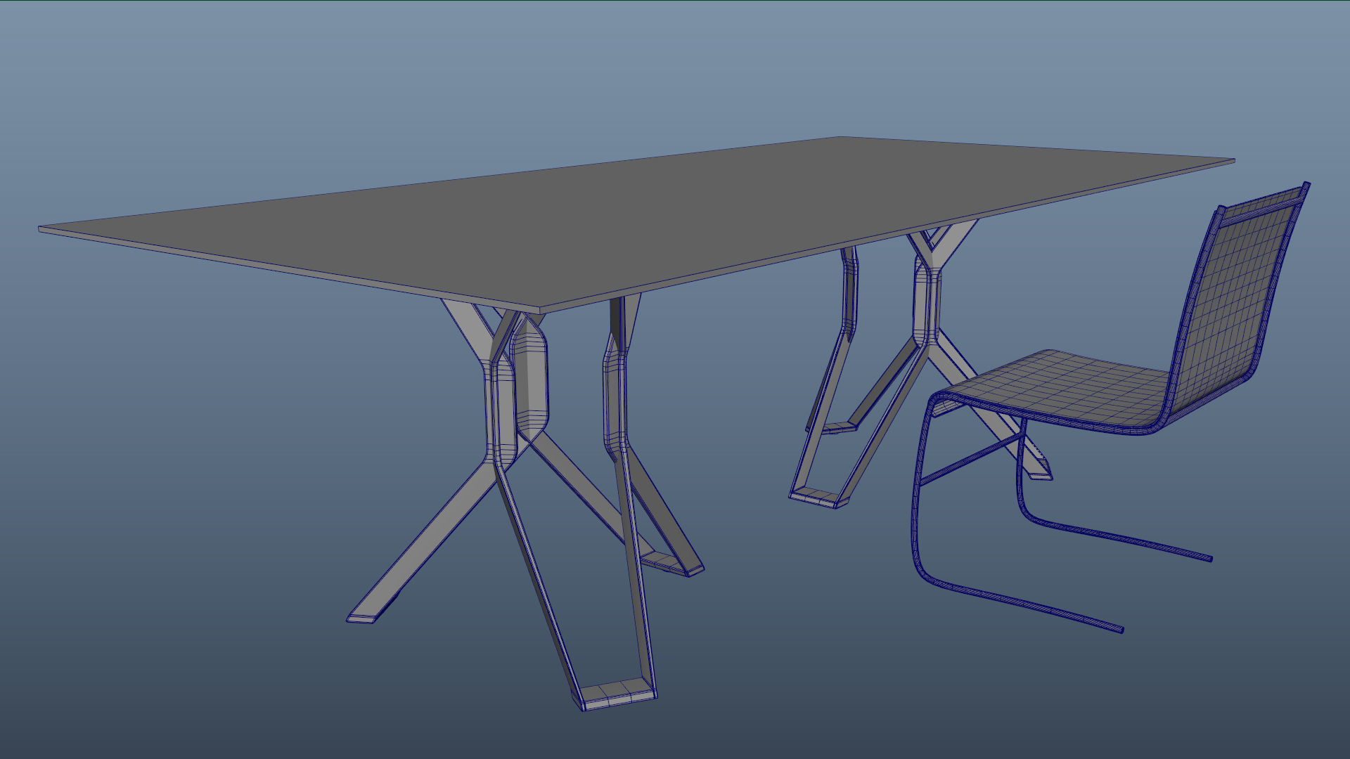 Glass table 3D model | CGTrader