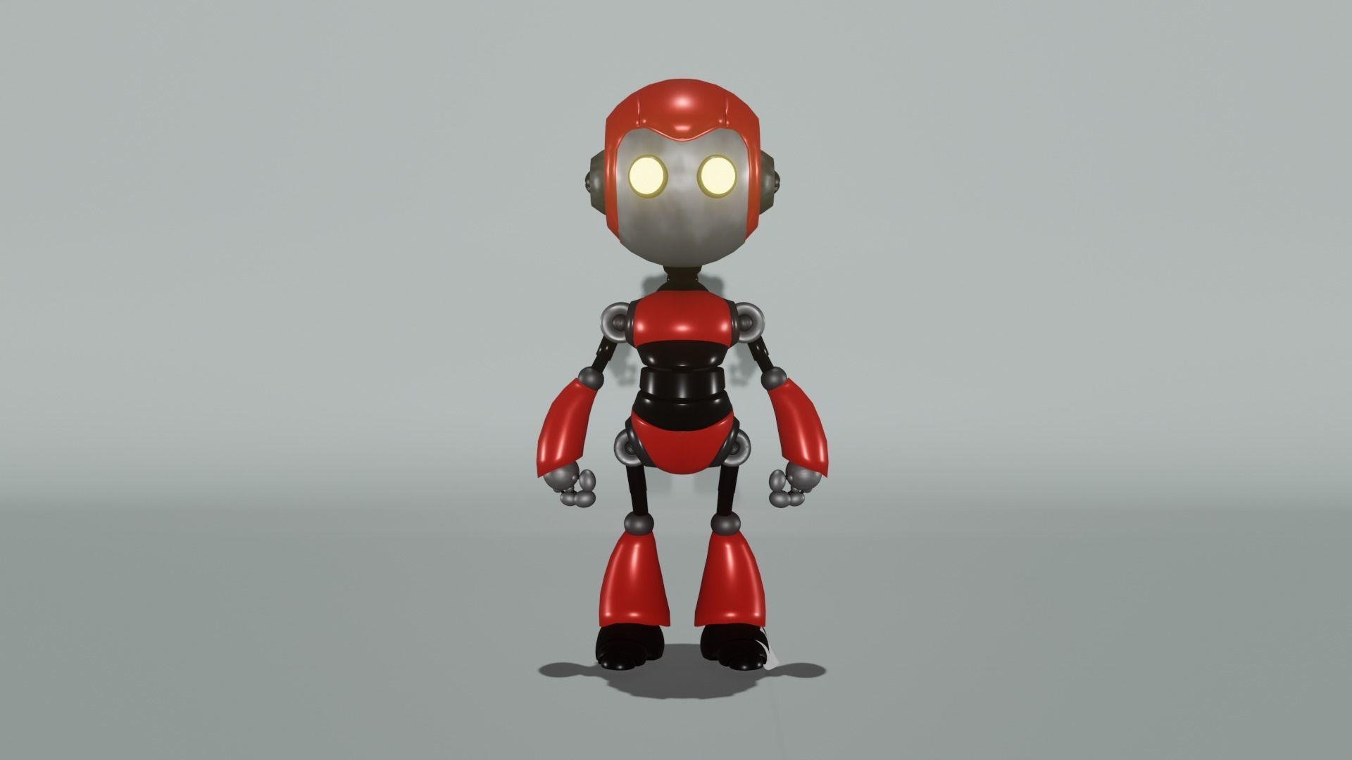 Robot Boy free 3D model rigged | CGTrader