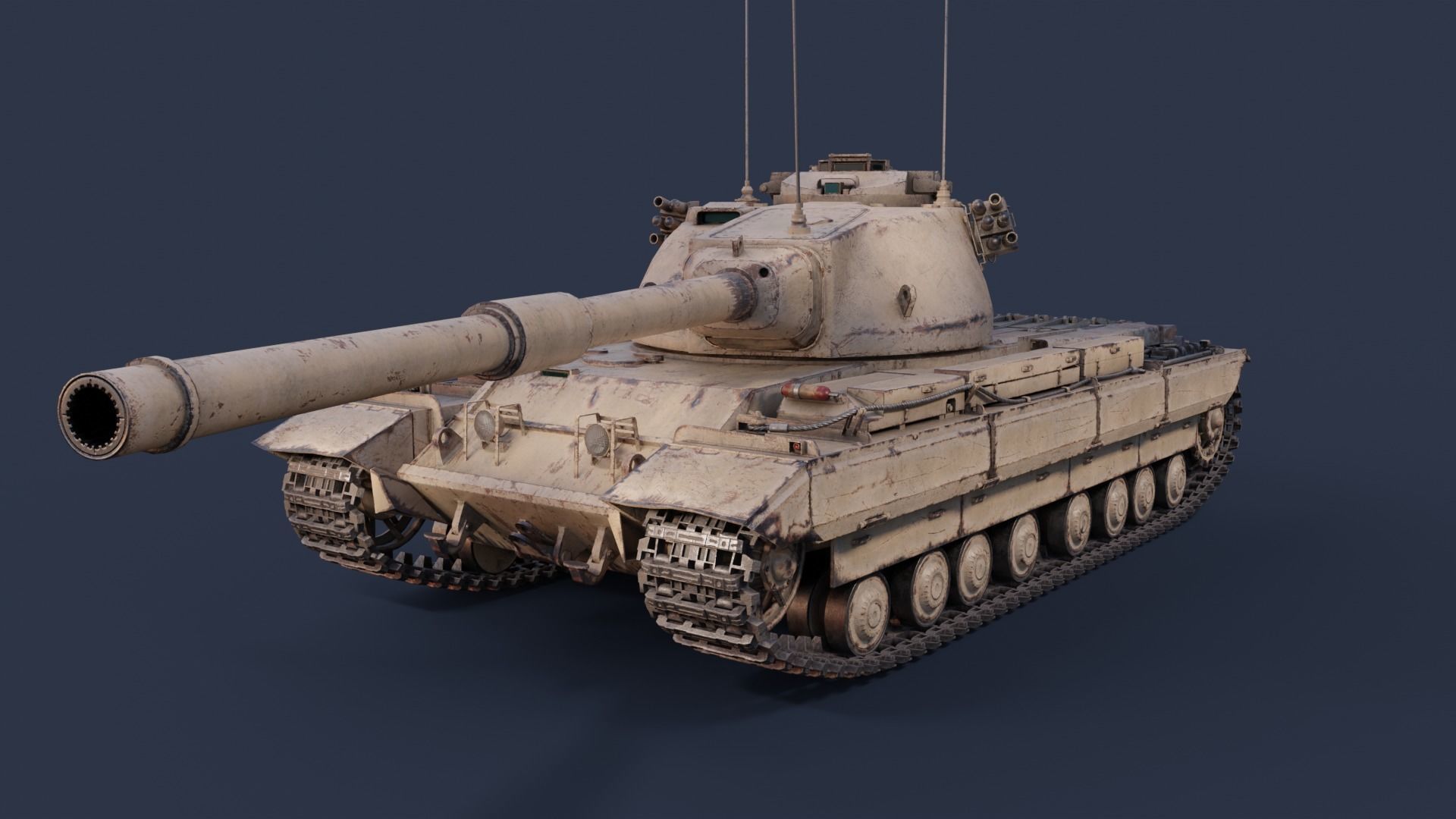 3D model FV-214 Conqueror game-ready model VR / AR / low-poly | CGTrader
