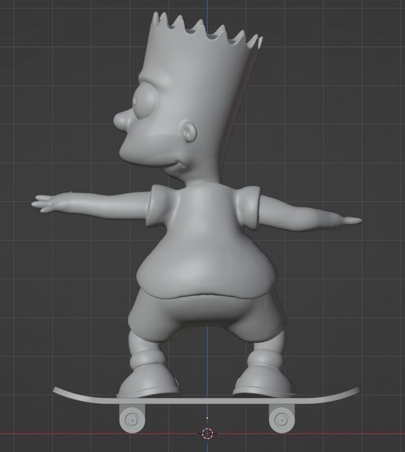 Bart Simpson 3D model 3D printable | CGTrader