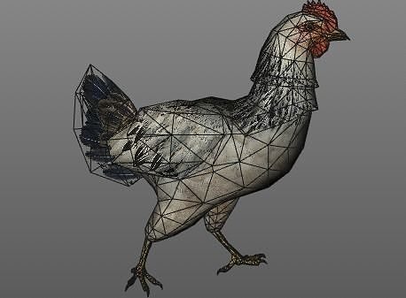 3D model Chicken with 3 animations VR / AR / low-poly | CGTrader