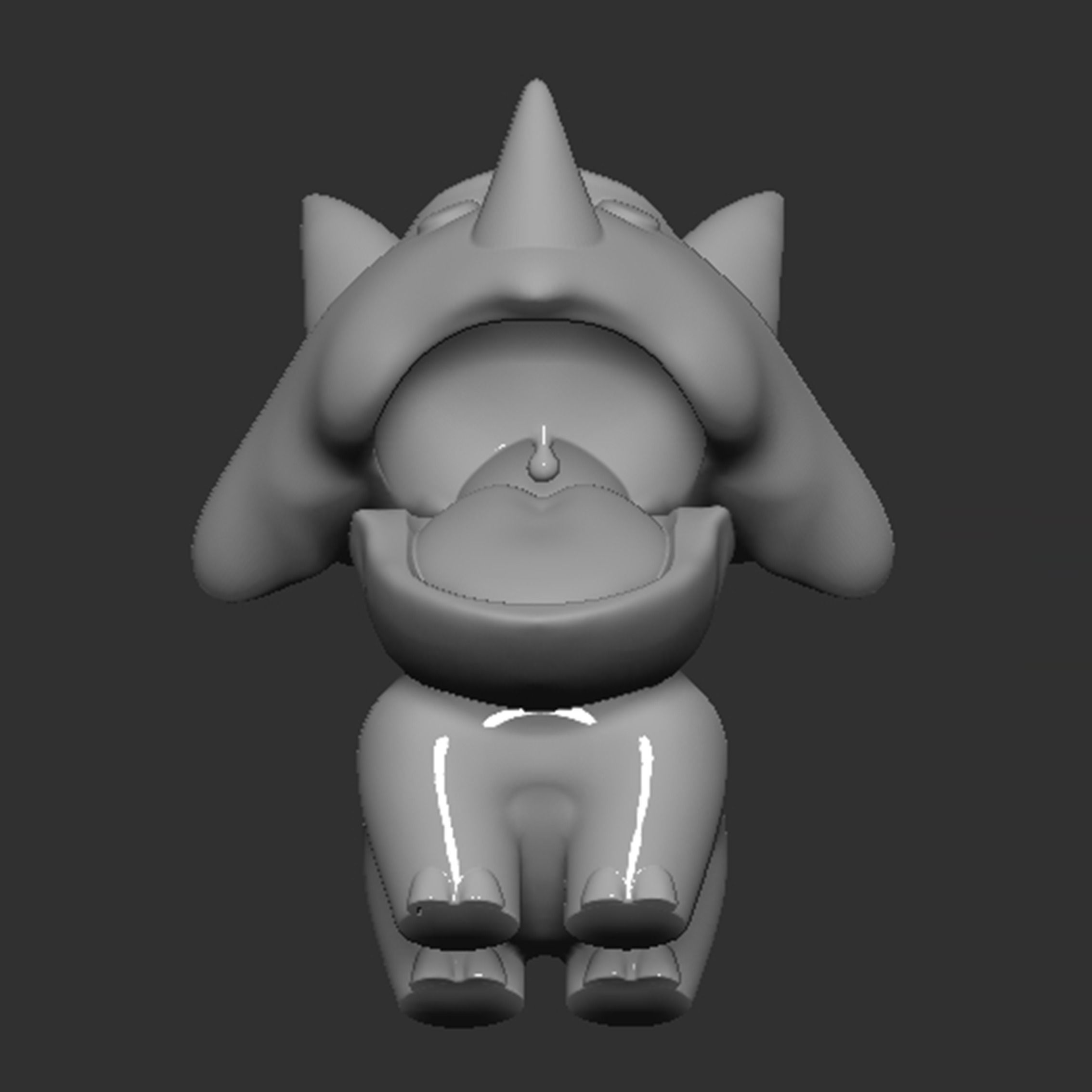 Reznor Mario Boss Open Mouth 3D model 3D printable | CGTrader