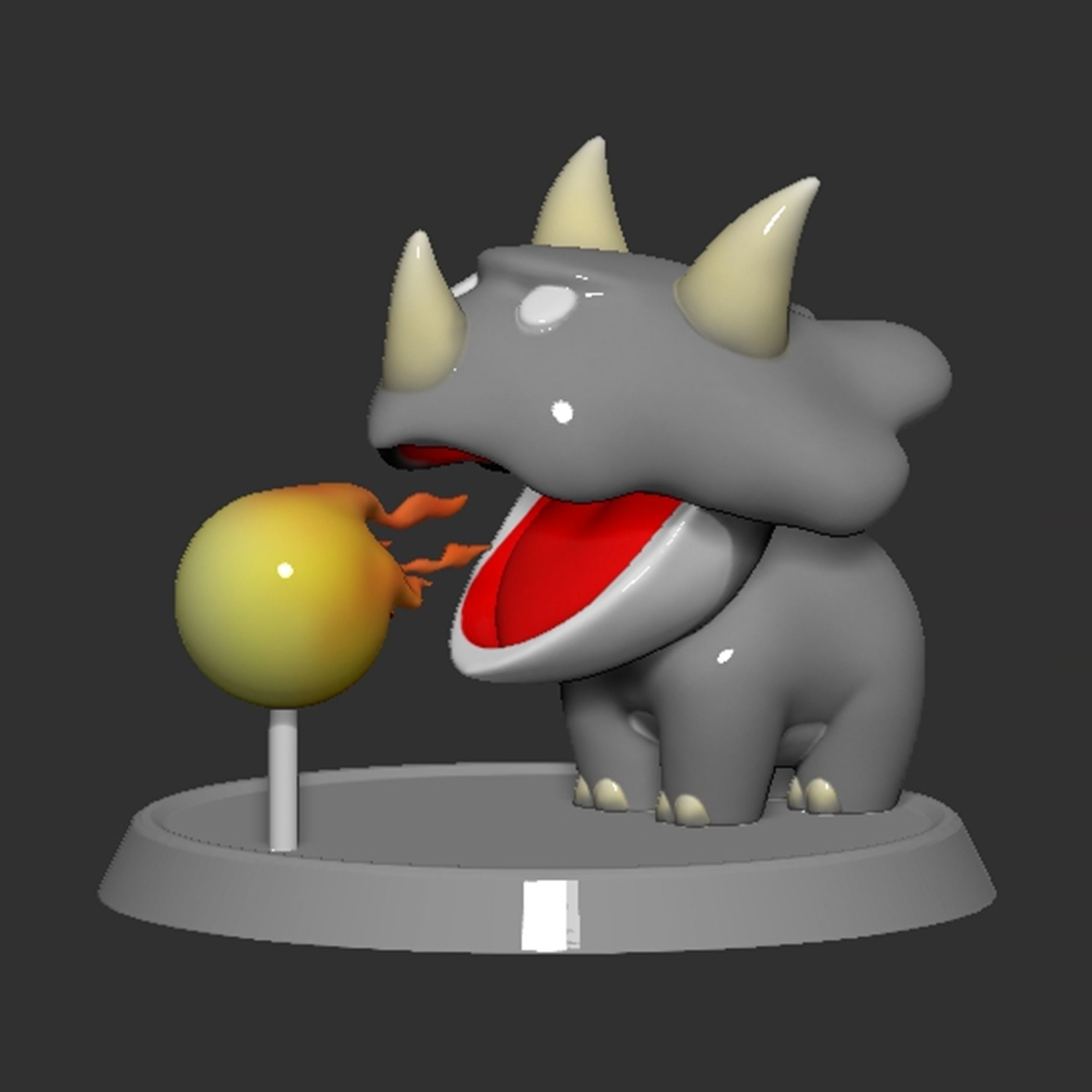 Reznor Mario Boss Open Mouth Fireball Based 3D model 3D printable ...
