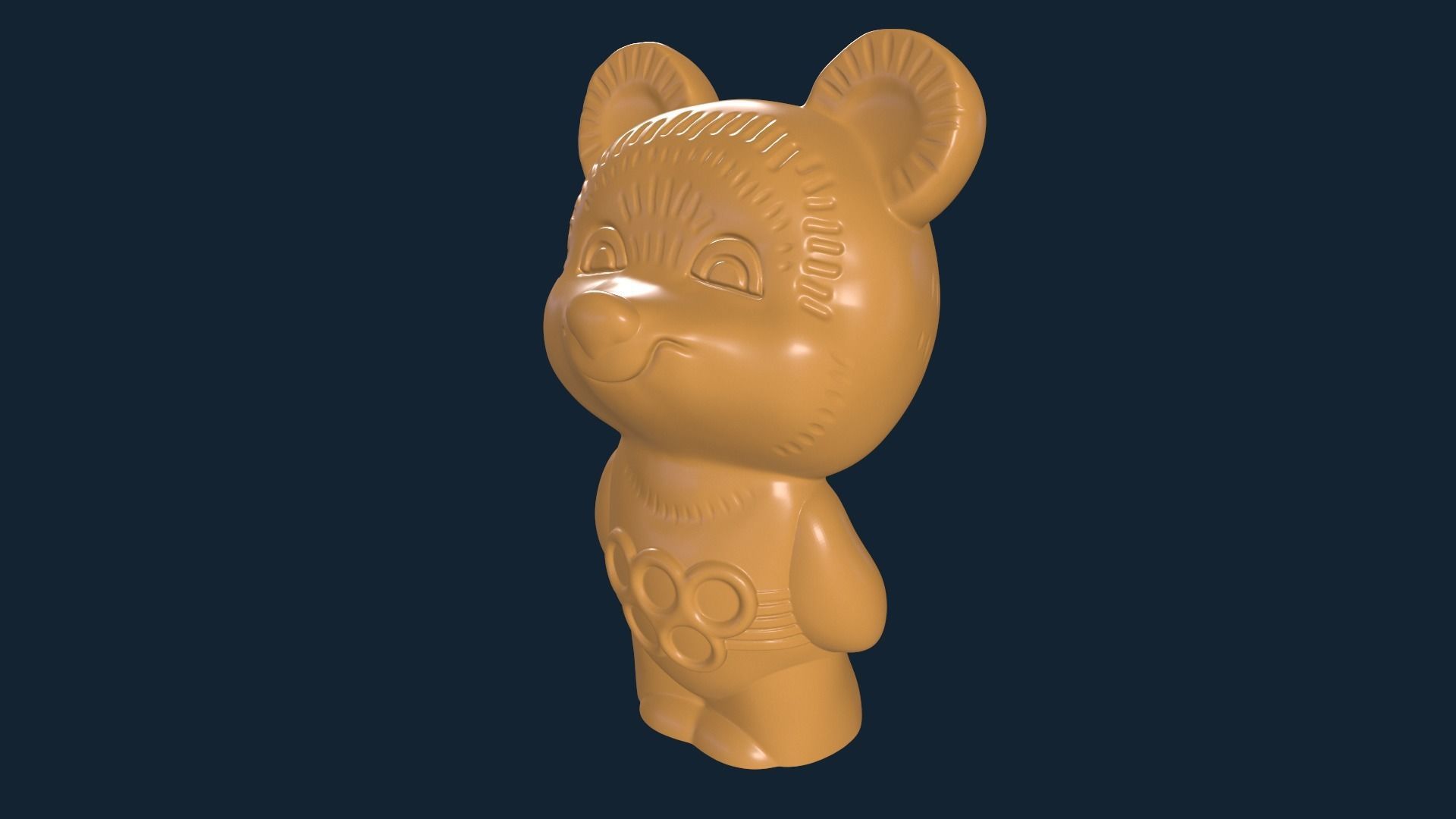The Olympic Mishka 3D Print model 3D model 3D printable | CGTrader