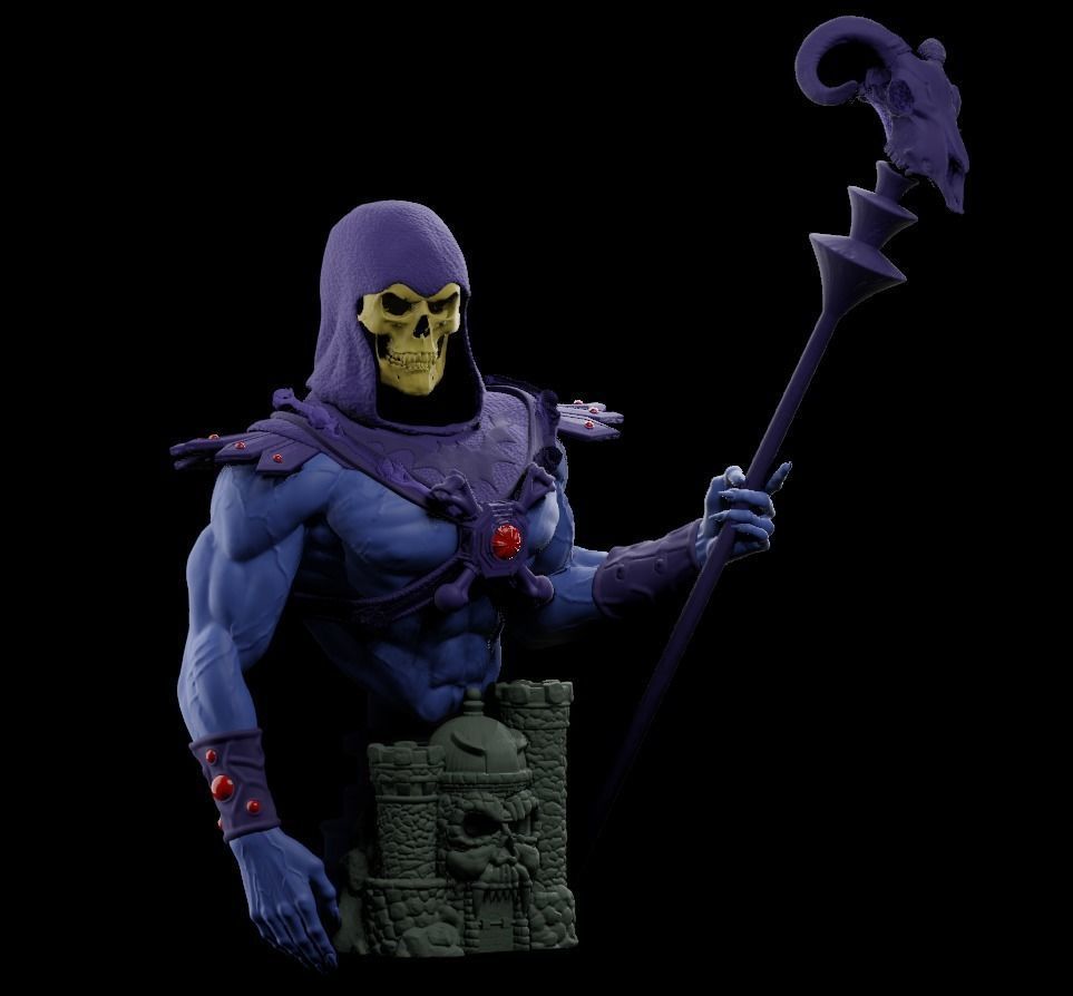 Masters of The Universe Skeletor bust sculpture - 3D print model 3D ...