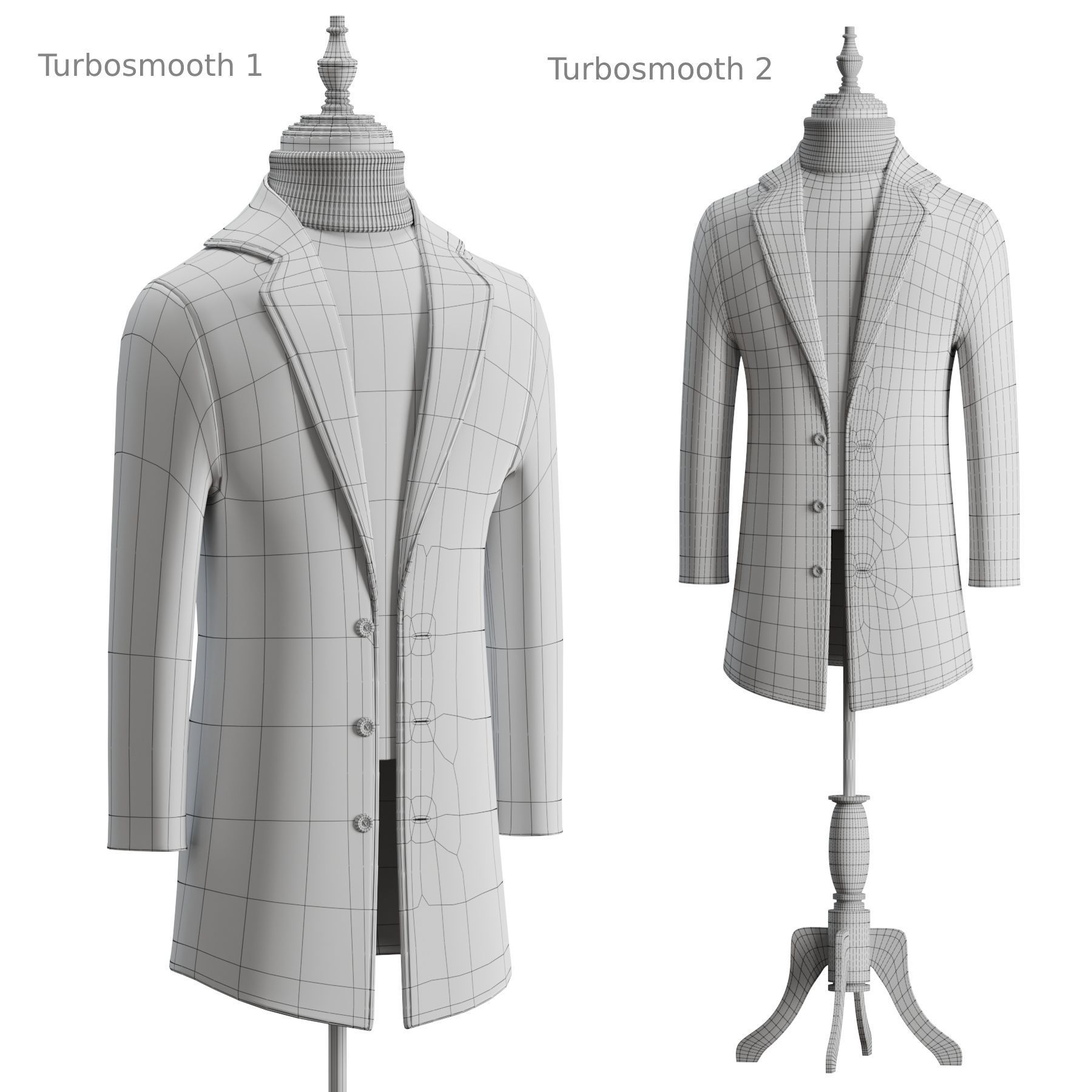 coat for men 3D model | CGTrader