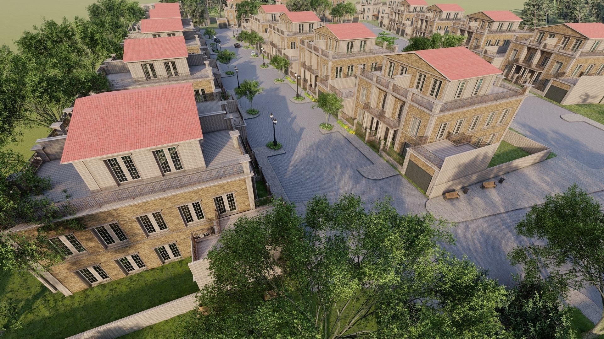 Villa compound Lumion with SketchUp 3D model | CGTrader