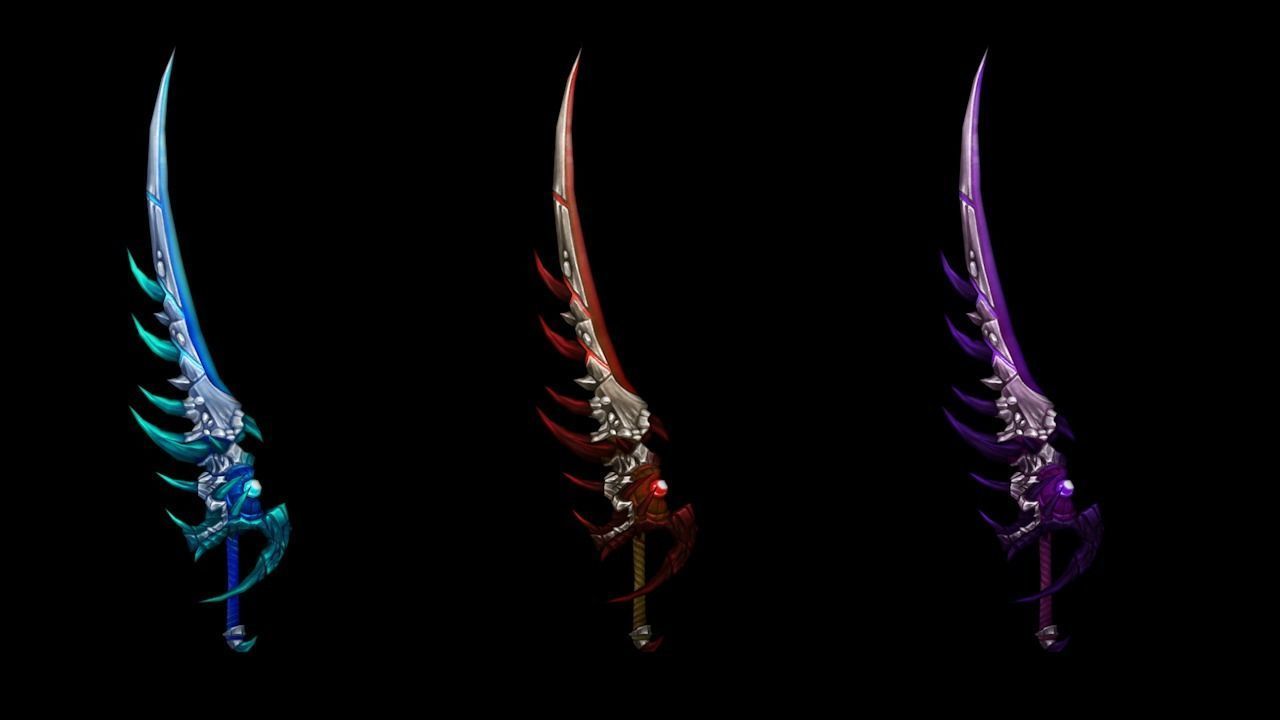 Frozen Bone Weapons 3D Model Collection | CGTrader