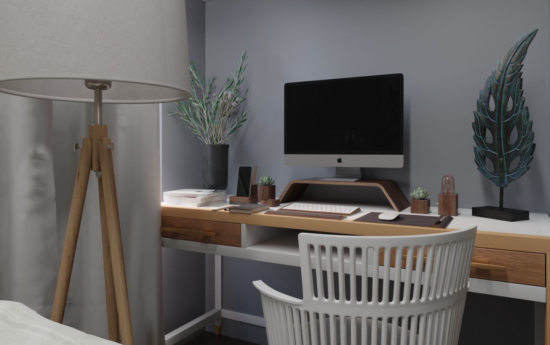 Boho style interior 3D model | CGTrader