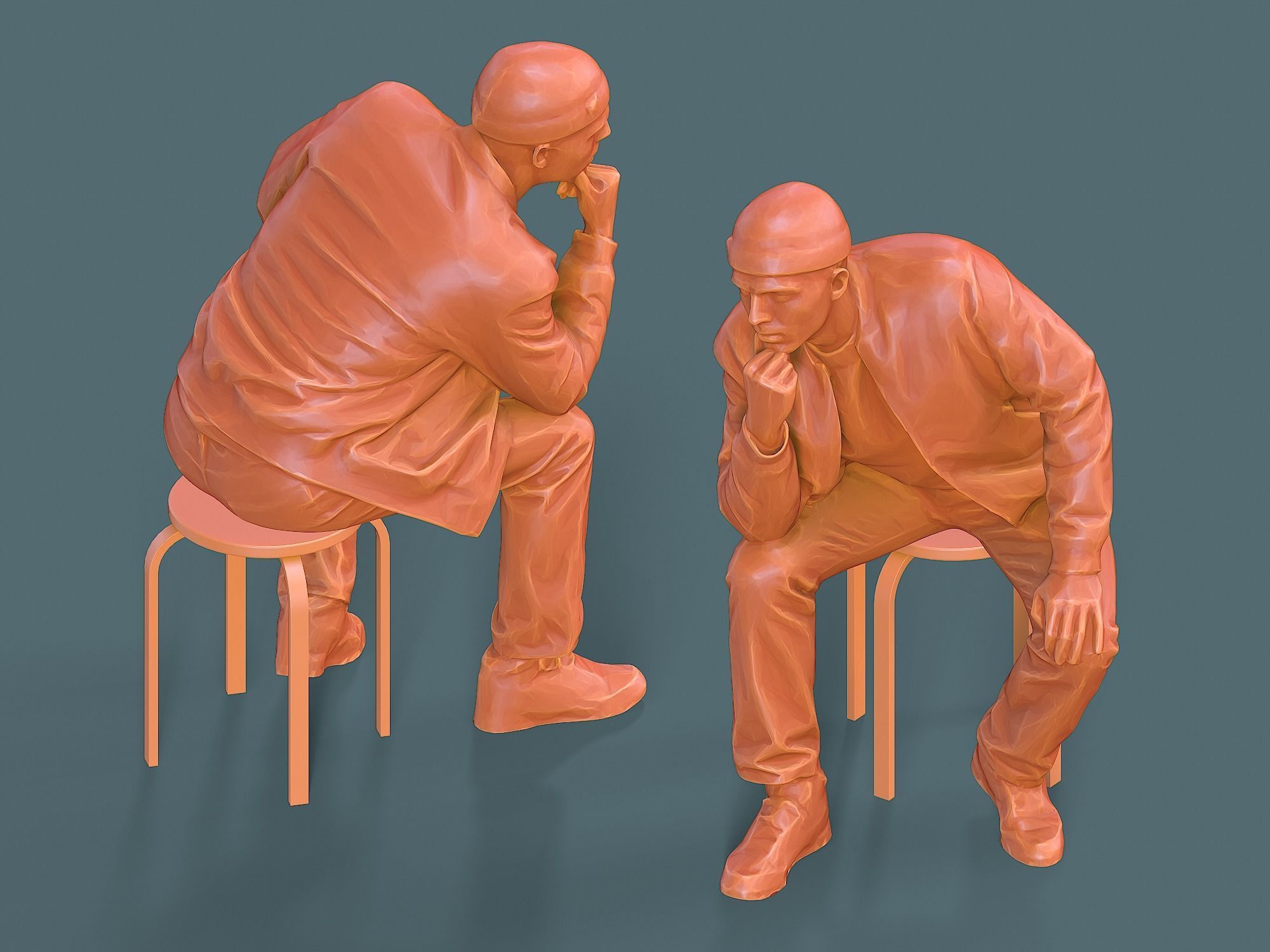 Modern Thinker 3D model | CGTrader