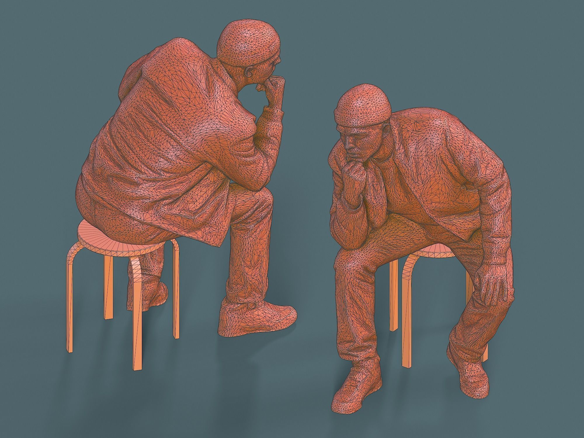 Modern Thinker 3D model | CGTrader
