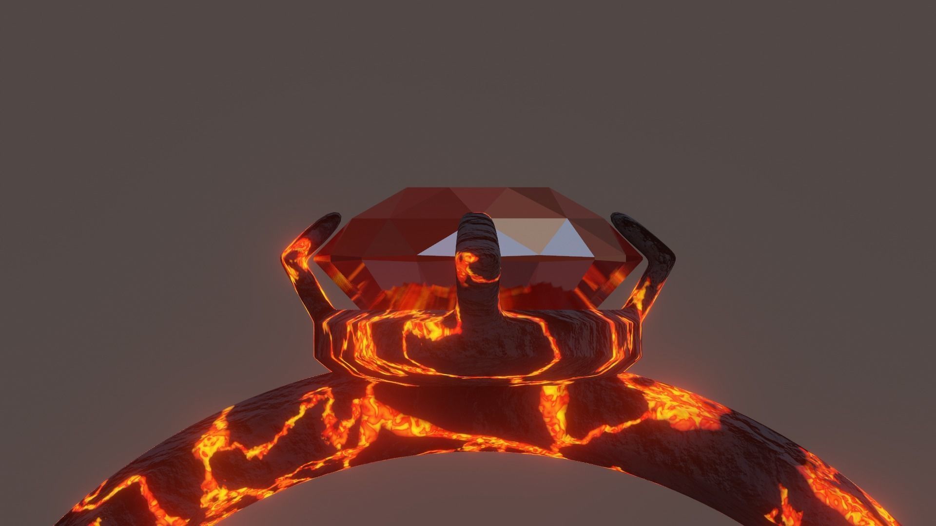 3D model Fire Ruby Ring VR / AR / low-poly | CGTrader