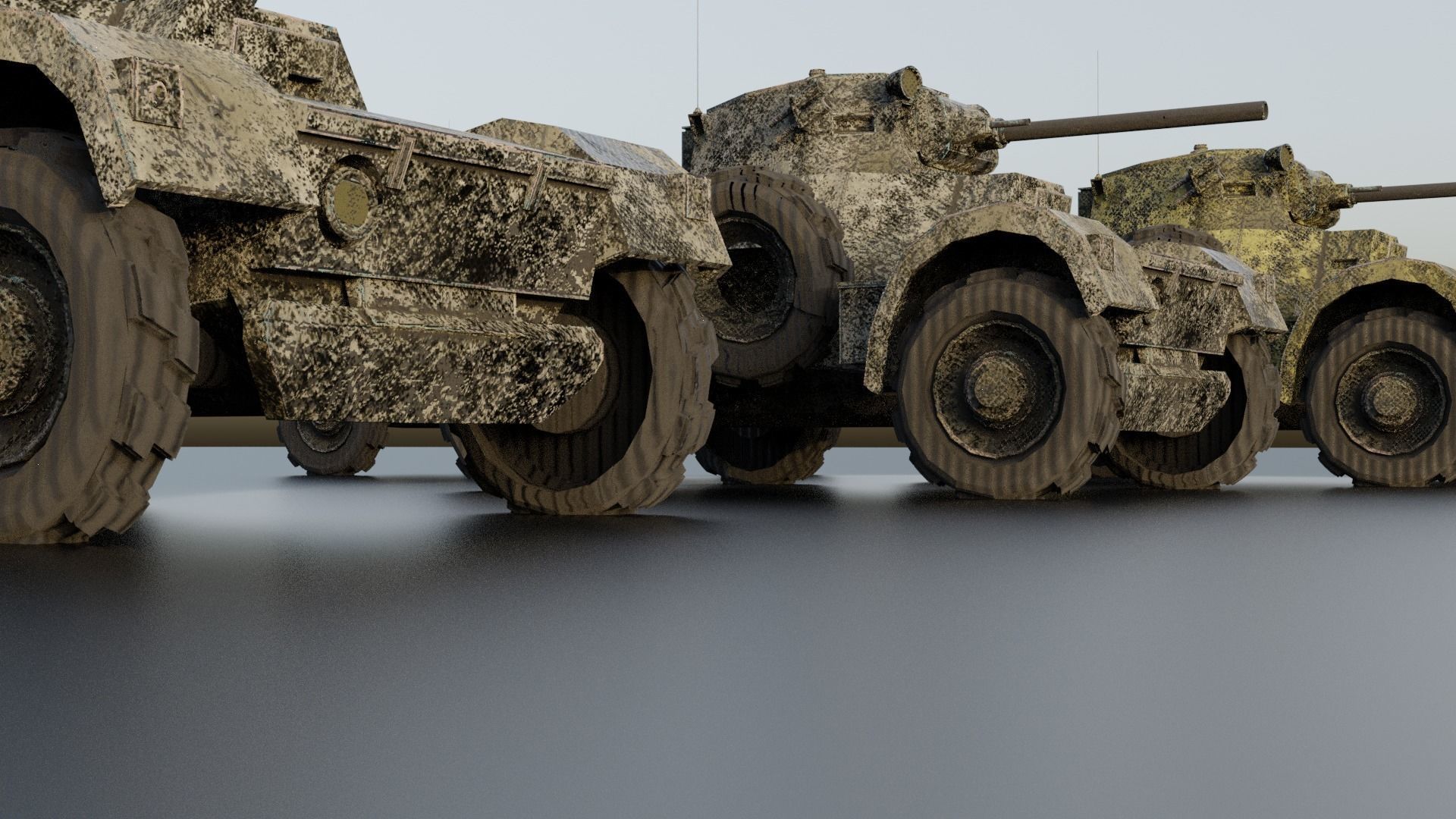 3D model Daimler WW2 Armored Car Game Ready VR / AR / low-poly | CGTrader