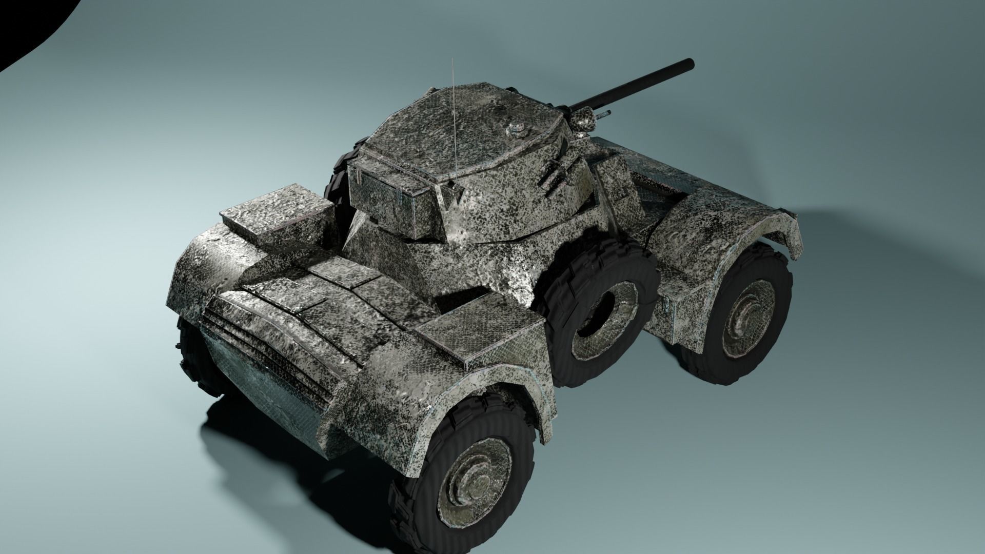 3D model Daimler WW2 Armored Car Game Ready VR / AR / low-poly | CGTrader