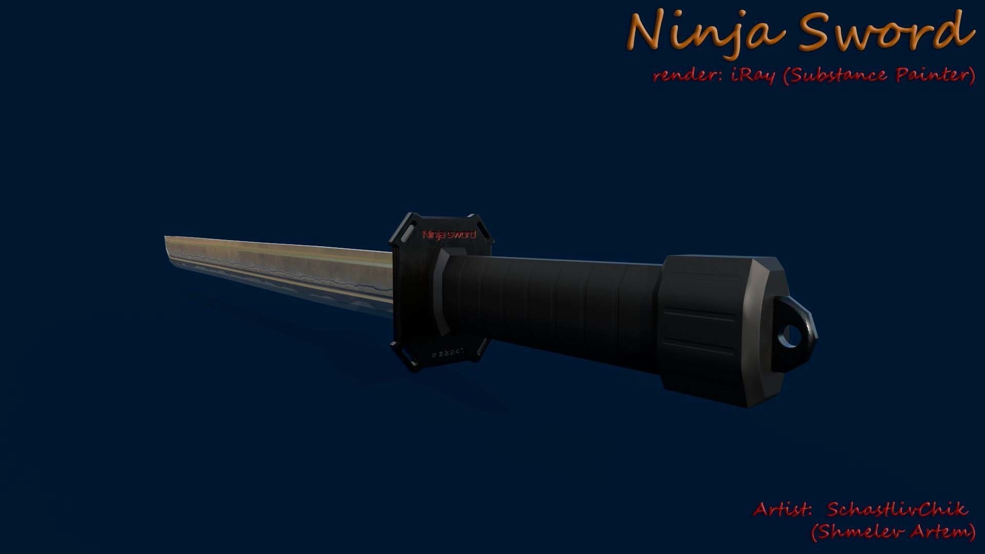 3D model Ninja Sword VR / AR / low-poly | CGTrader