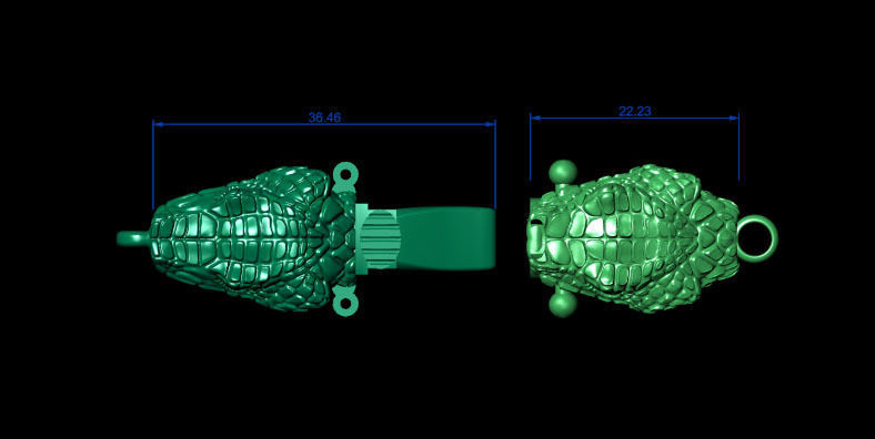 Snake Lock 3D model 3D printable | CGTrader