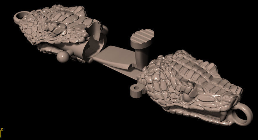 Snake Lock 3D model 3D printable | CGTrader