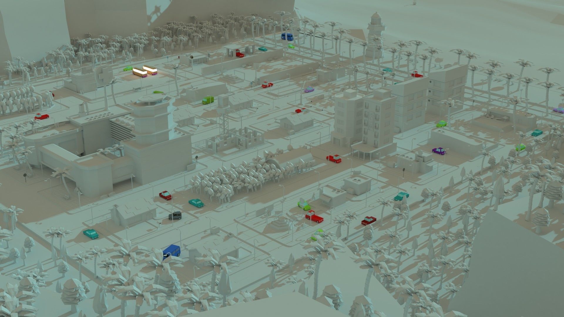 3d lowpoly model lego city map screenshots 3D model | CGTrader