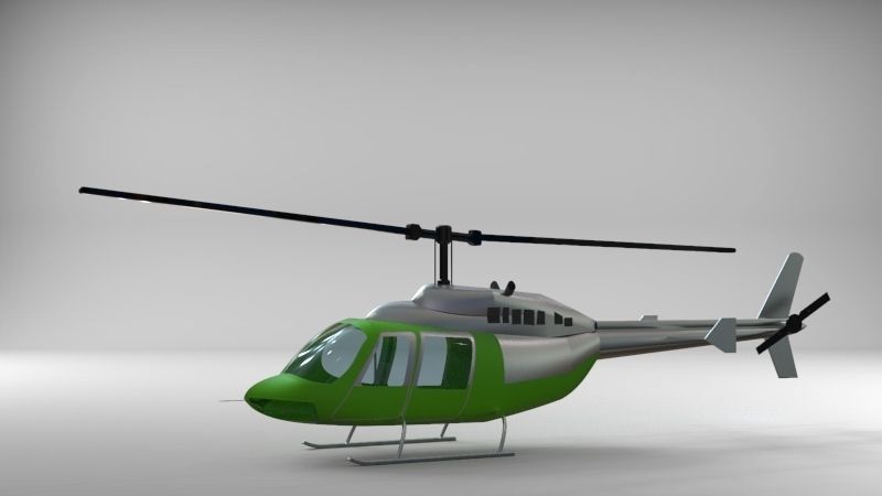 Bell 206 jet ranger 3D model | CGTrader