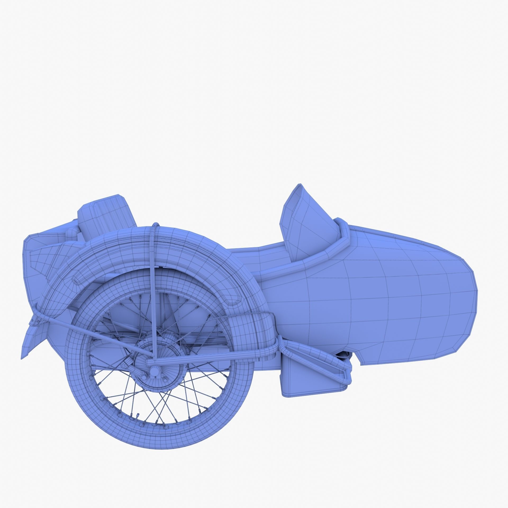 Motorcycle sidecar 3D model | CGTrader