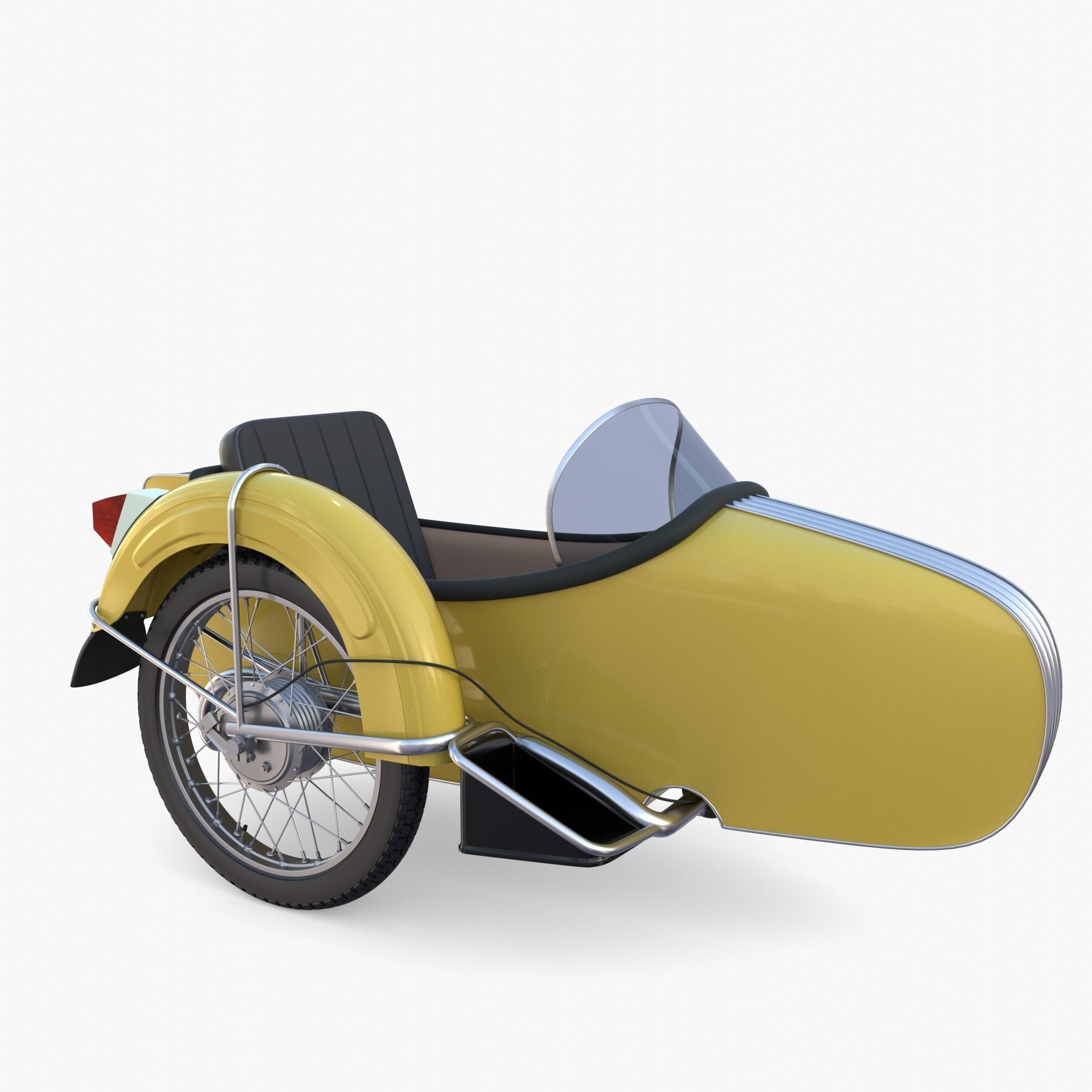 Motorcycle sidecar 3D model | CGTrader