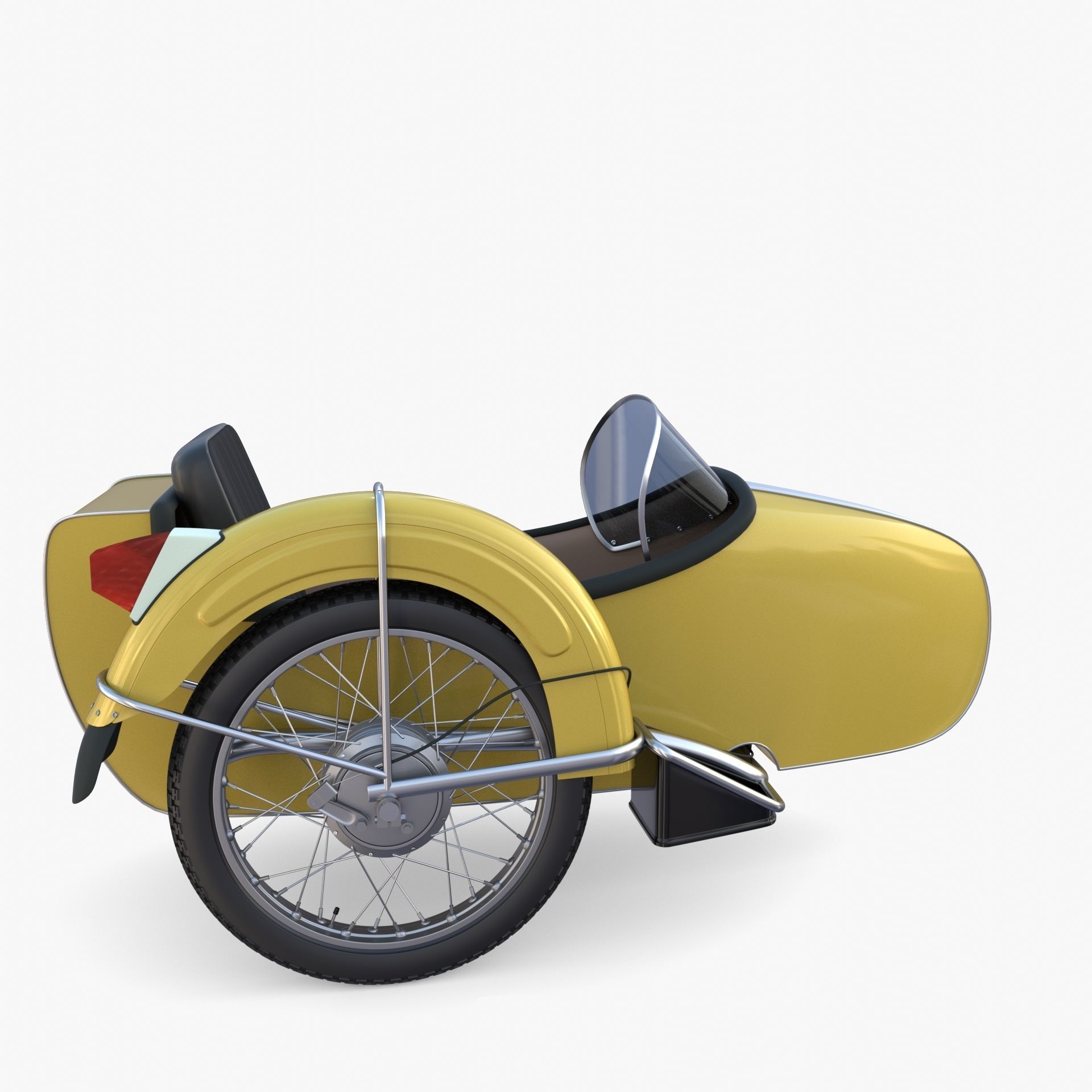 Motorcycle sidecar 3D model | CGTrader