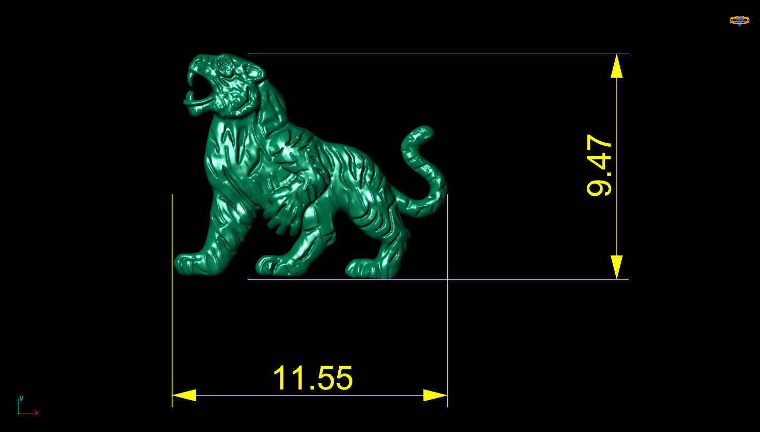 3d printed tiger model 2 3D model 3D printable | CGTrader