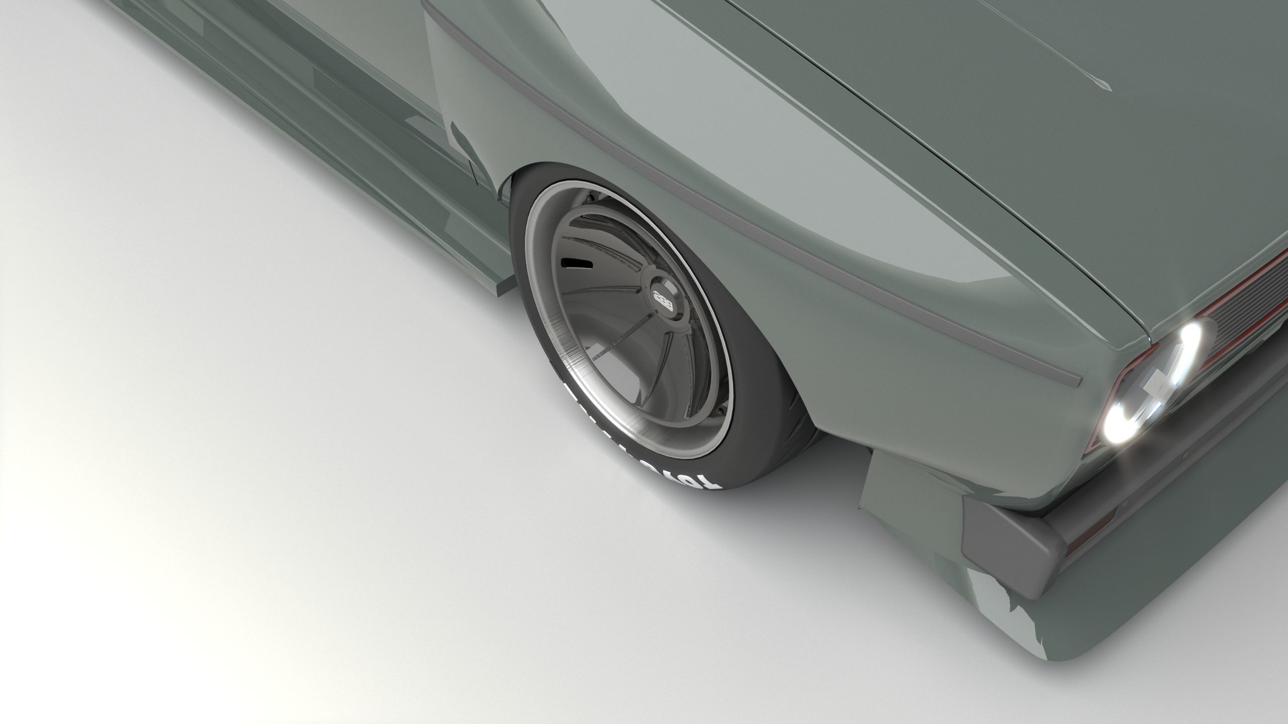 Volkswagen golf mk1 wide bodykit 3D model | CGTrader