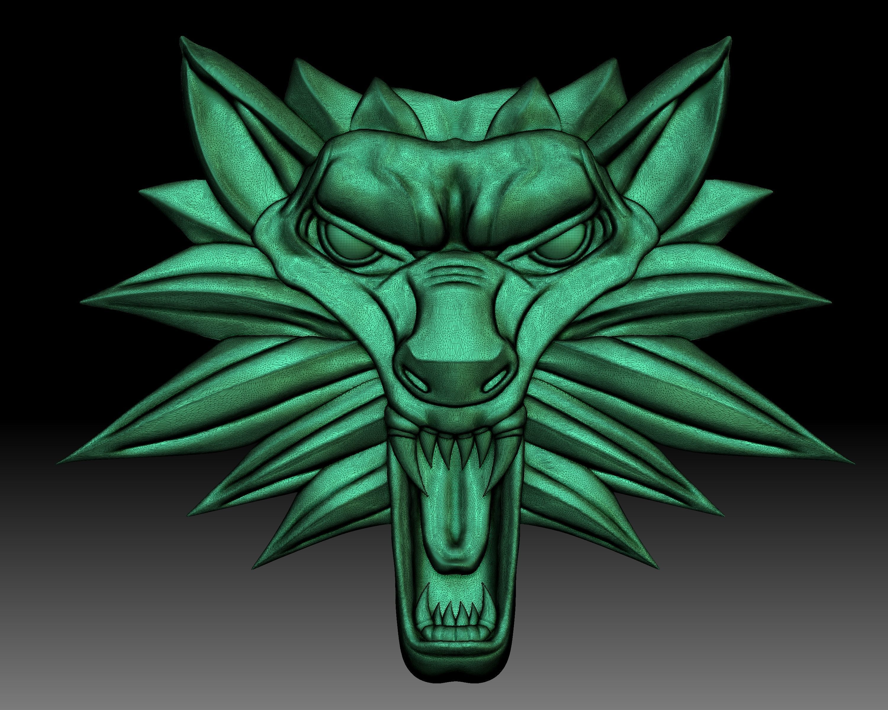 Witcher Symbols low relief for CNC router or 3D printer 3D model 3D ...