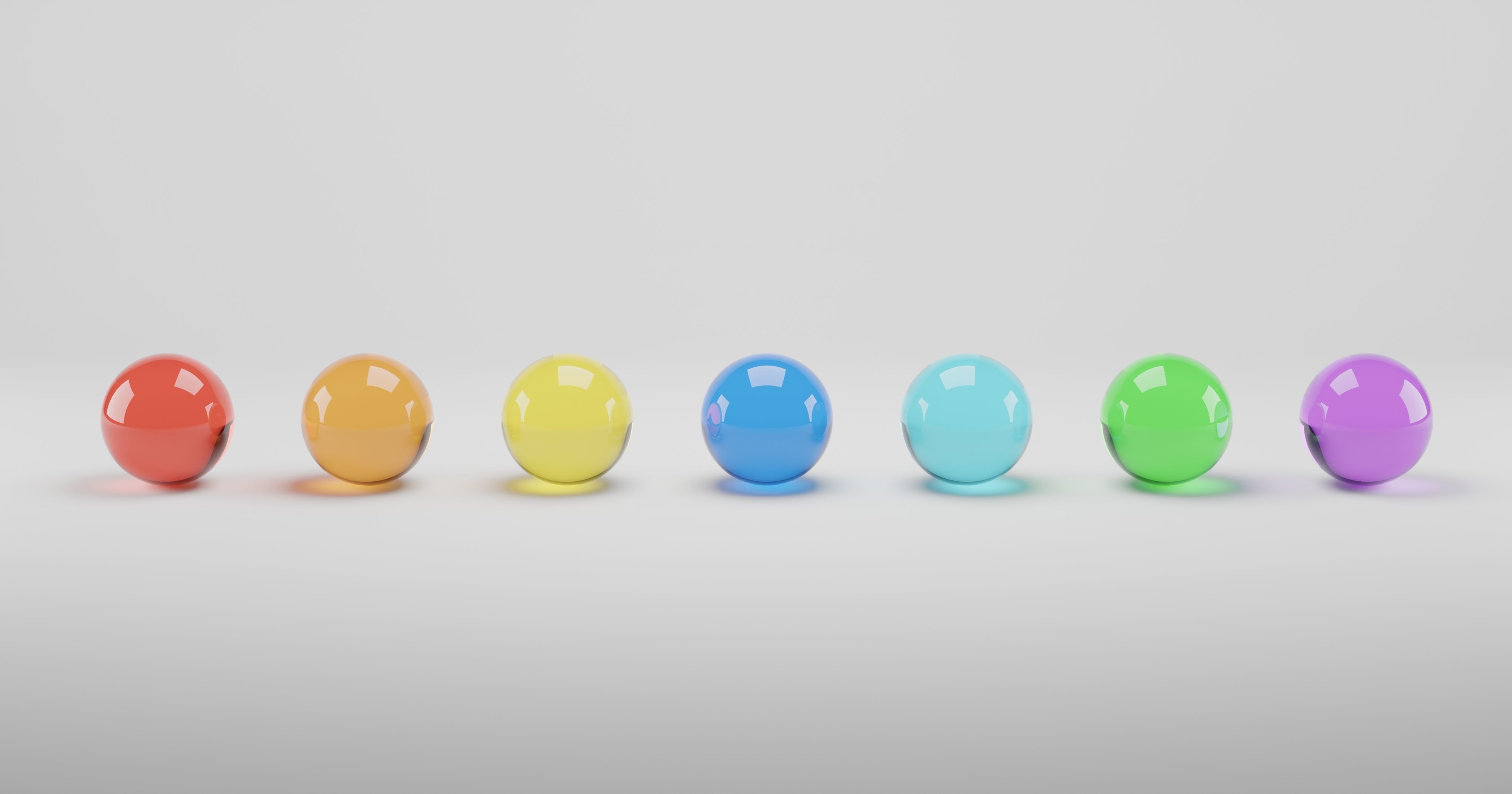 Colored Glass Balls 3D model free 3D model | CGTrader