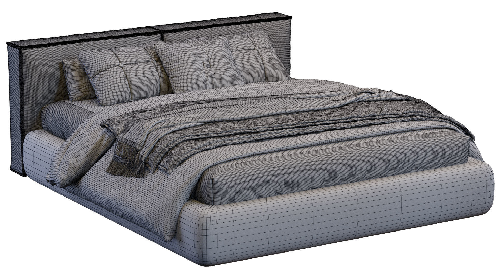 Leather Bed Boca Lomo 3D model | CGTrader