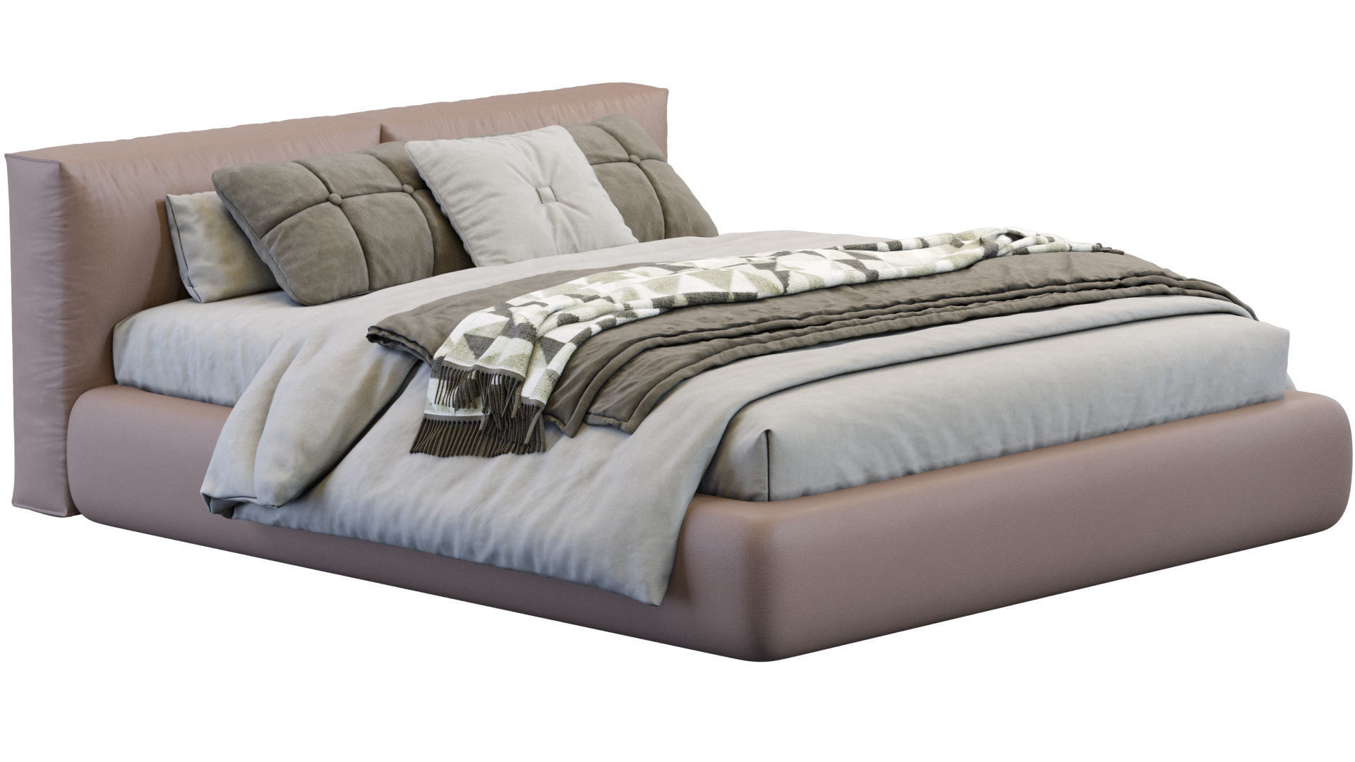 Leather Bed Boca Lomo 3D model | CGTrader