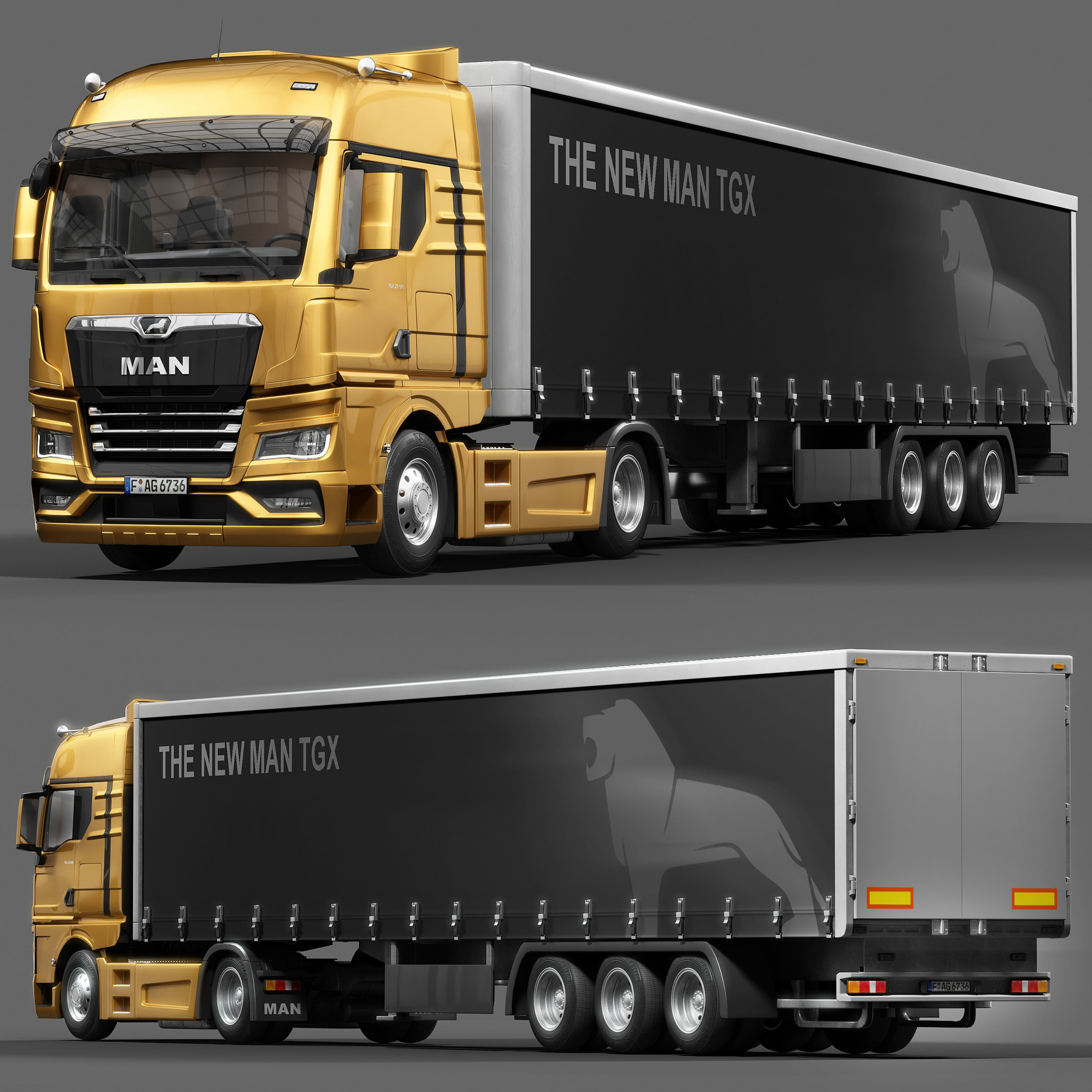 MAN NEW TGX 3D model | CGTrader