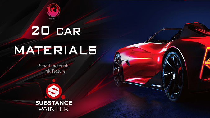 20 Car Materials 3D model | CGTrader