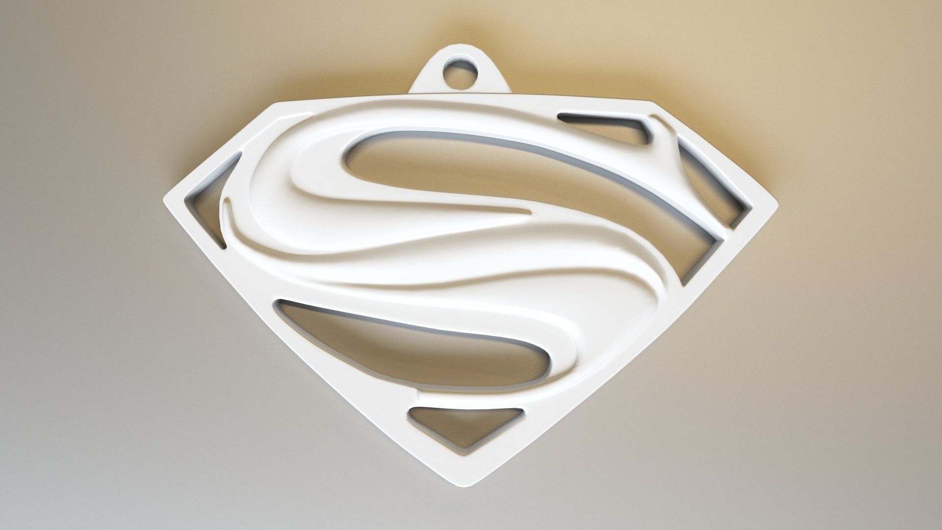 keychain Superman 3D model 3D printable | CGTrader