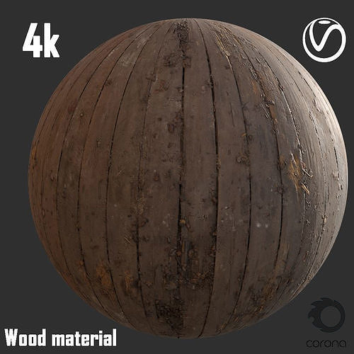 Wood material 3D model | CGTrader