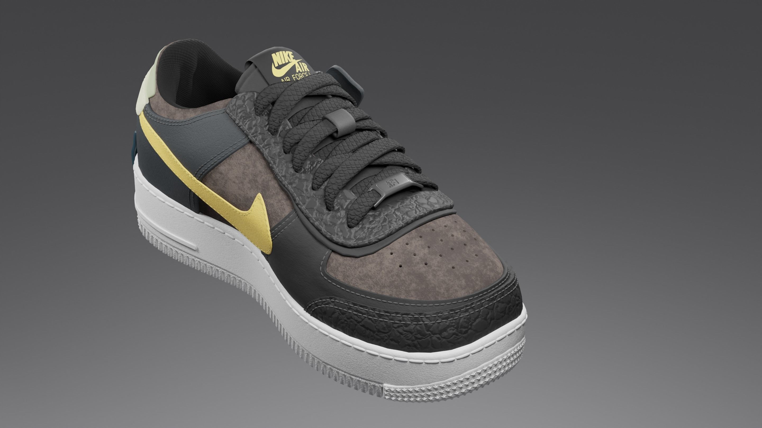 Air force 1 shadow 3D model | CGTrader