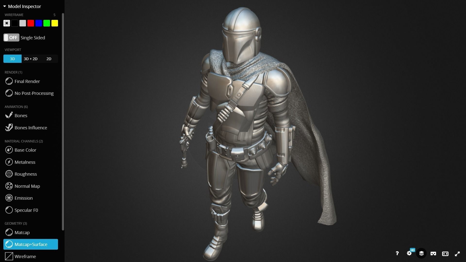 Mandalorian 3D model rigged | CGTrader