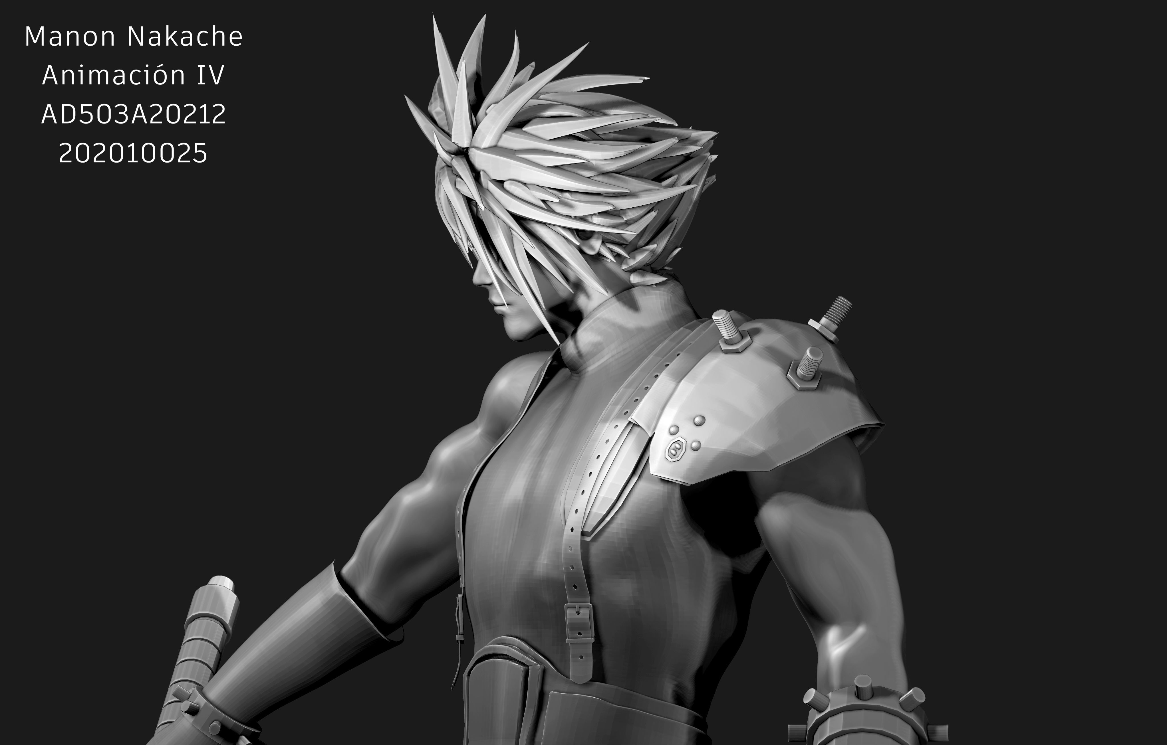 3D model Rigged Cloud Strife 3D model VR / AR / low-poly | CGTrader