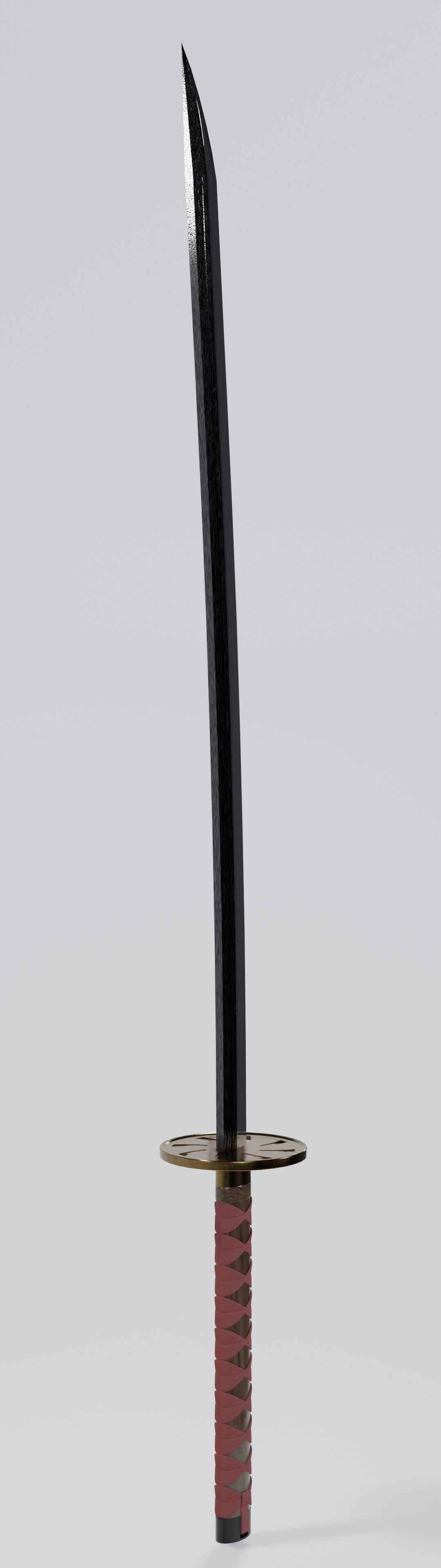 Simple katana 3D model rigged | CGTrader