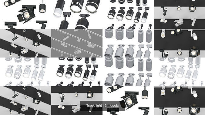 Track light 3D Model Collection | CGTrader