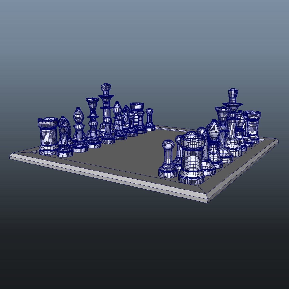 Chess Coins Wooden Set free VR / AR / low-poly 3D model | CGTrader
