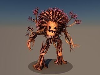 3D model treeman with 4 animations VR / AR / low-poly | CGTrader