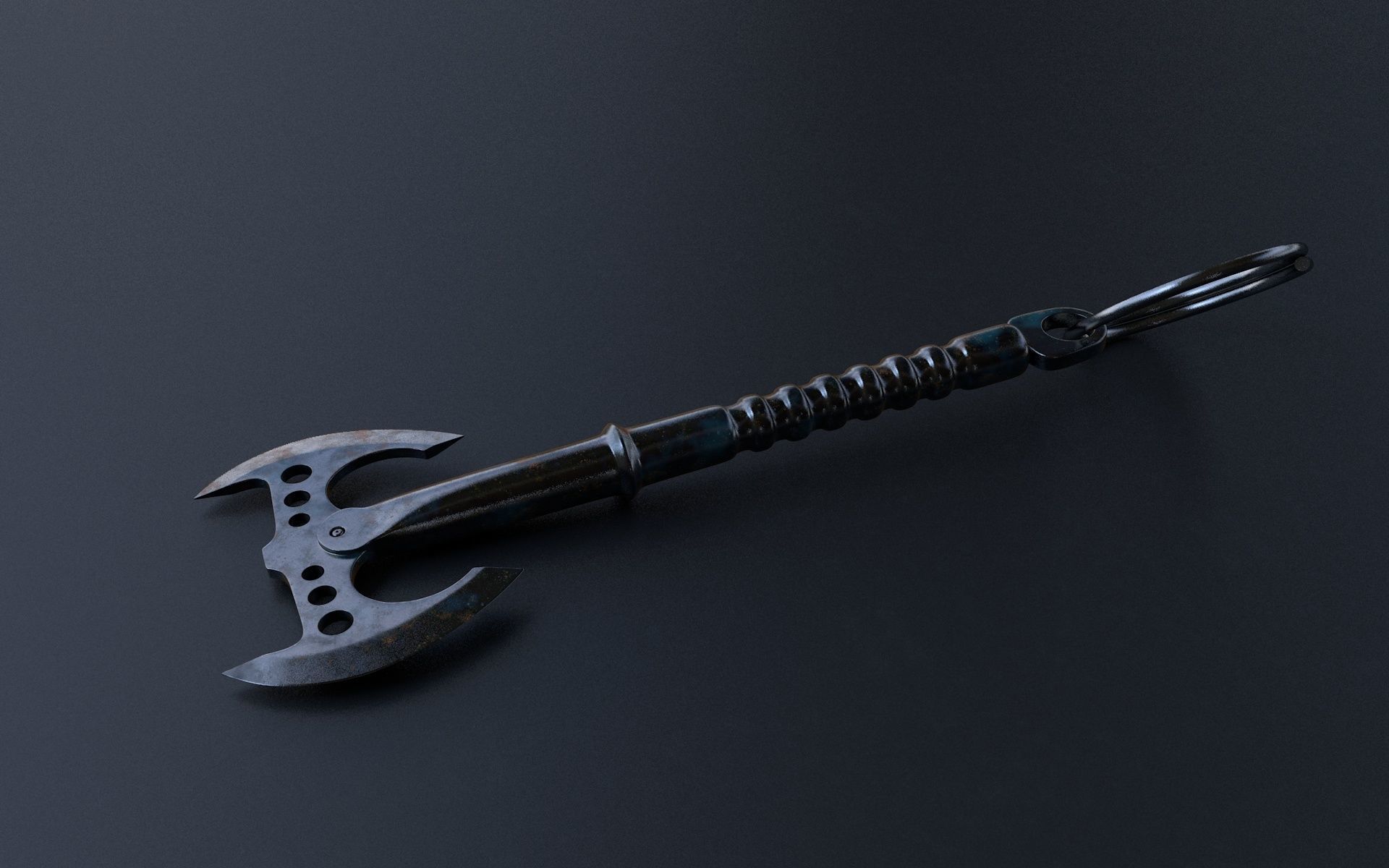 Axe keychain 3D model 3D printable | CGTrader