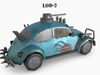 3D model Post Apocalyptic Volkswagen Beetle Low-poly War Car Game Asset ...