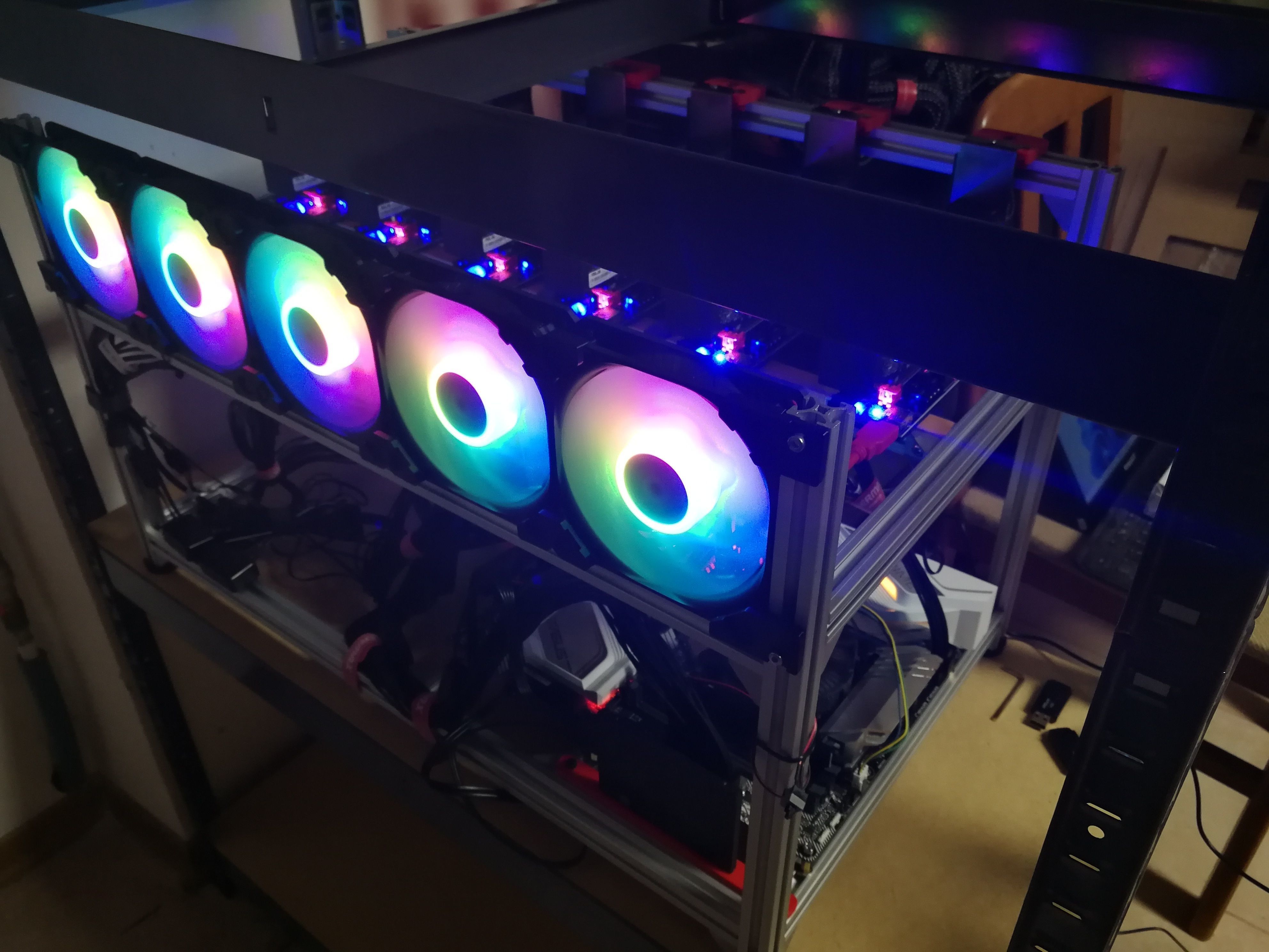 IncrediRig 6 GPU Mining Rig Veddha Style 3D model 3D printable | CGTrader