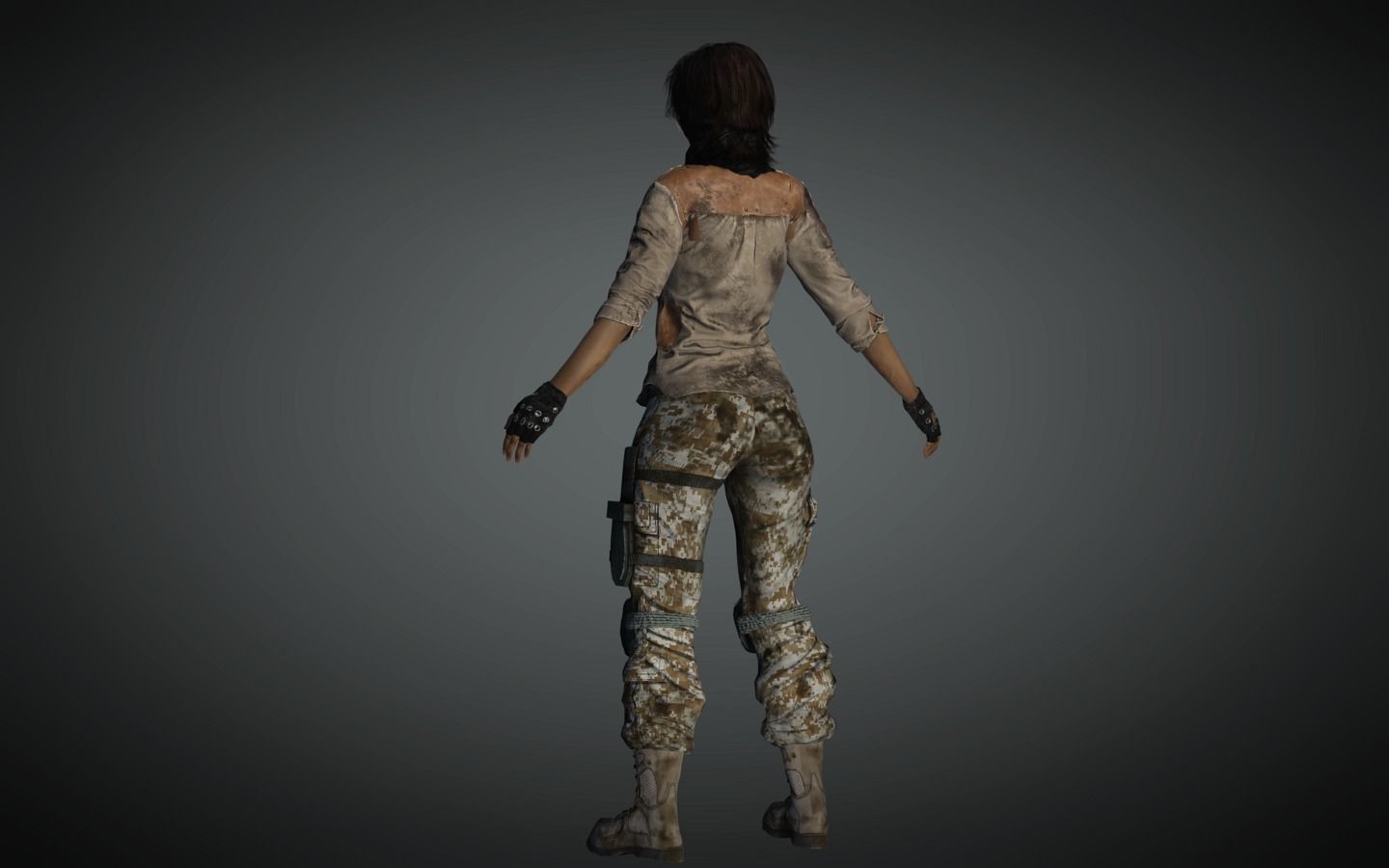 3D model AAA Military Female Character 01 VR / AR / low-poly | CGTrader