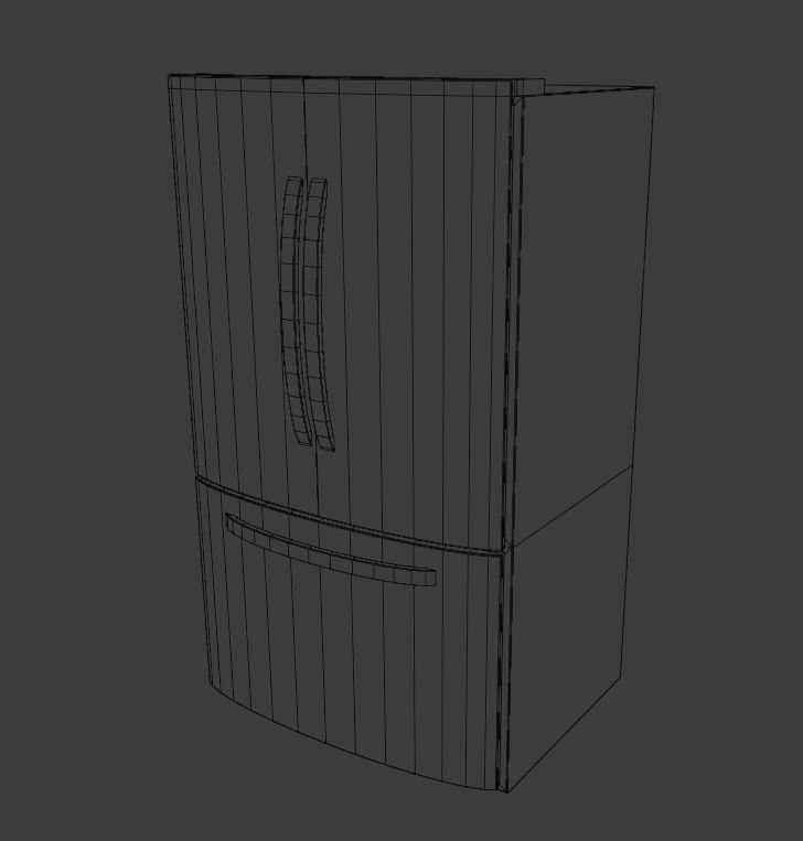 3D model Refrigerator Lowpoly and PBR 3D model VR / AR / low-poly ...