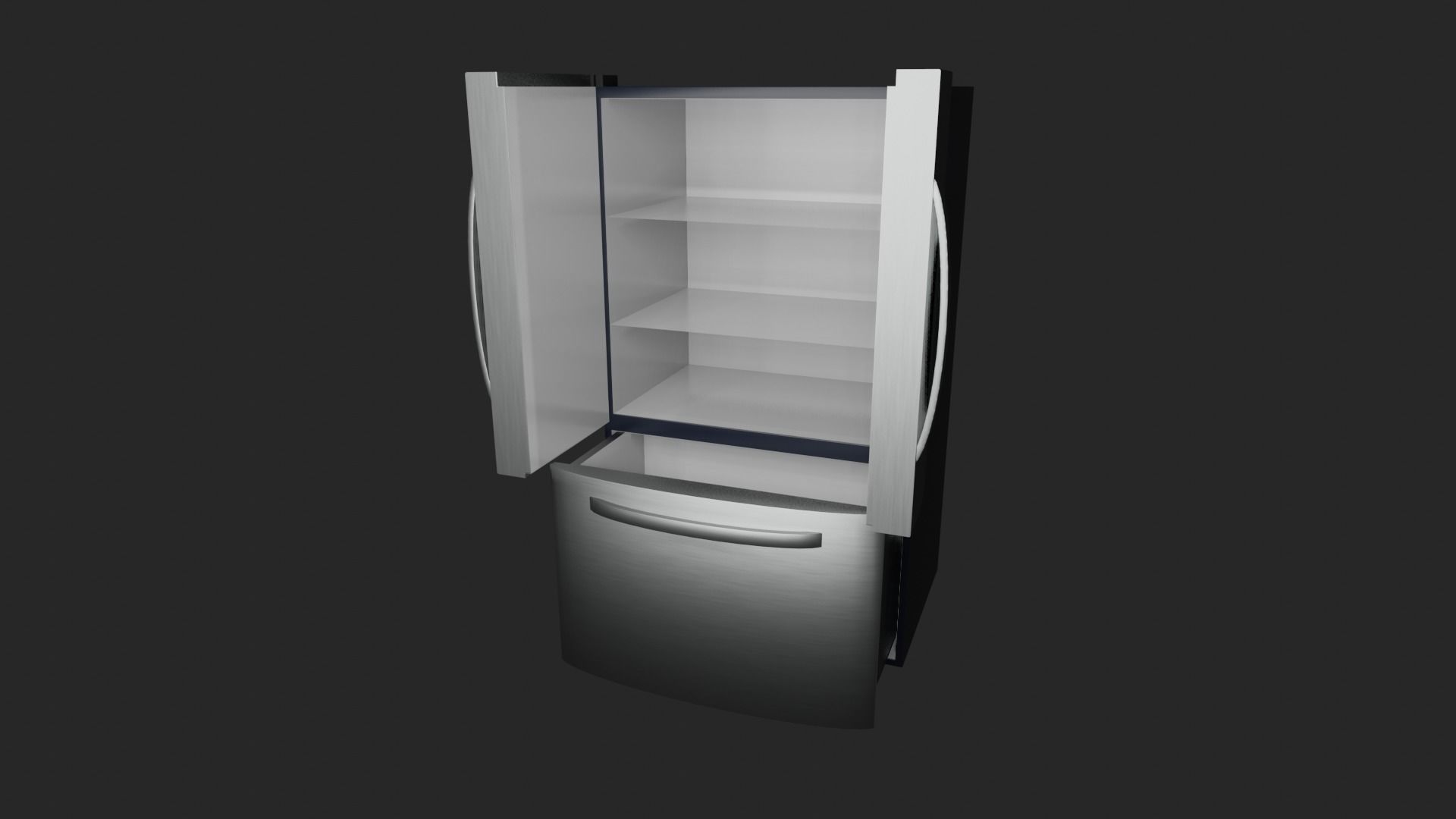 3D model Refrigerator Lowpoly and PBR 3D model VR / AR / low-poly ...