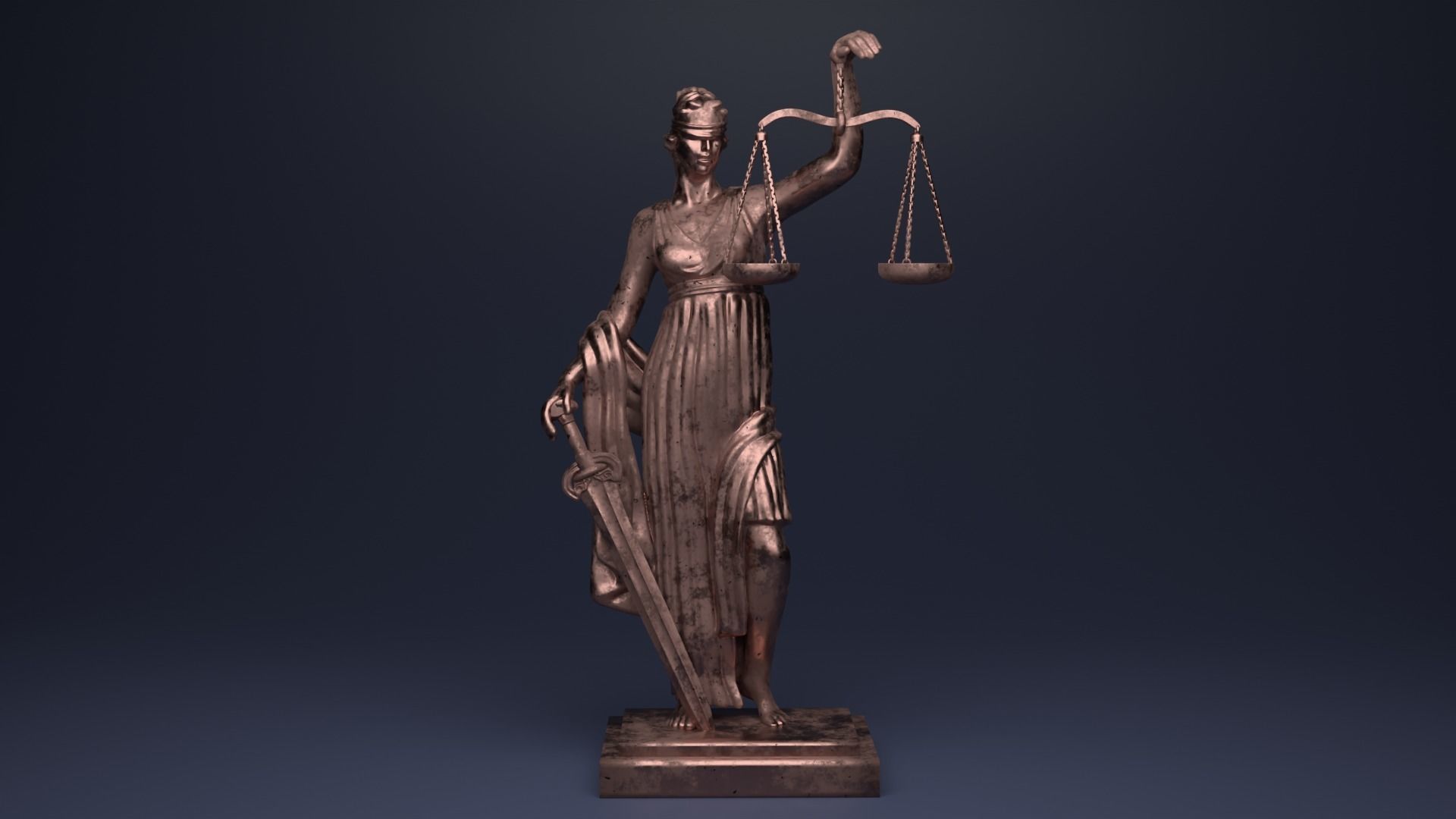 Lady Of Justice 3D model | CGTrader